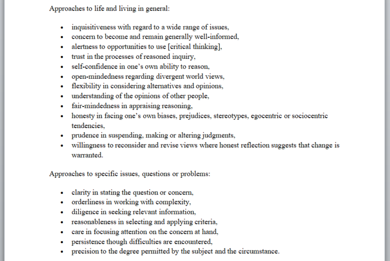 Critical Thinking: Vital For Creating Sustainable And Democratic ...